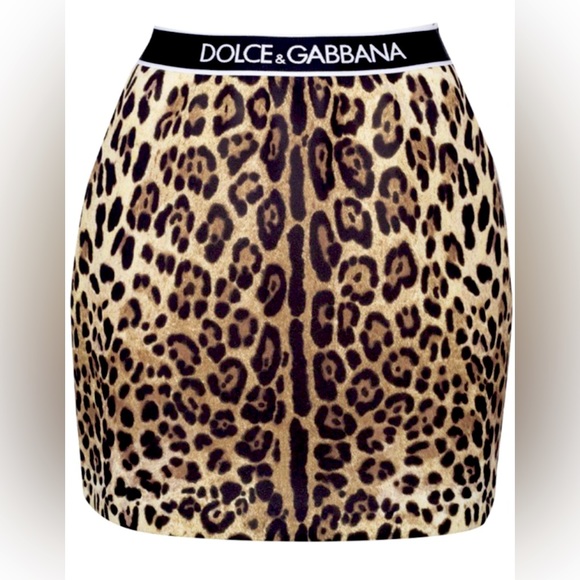 Dolce & Gabbana | Skirts | Dolce Gabbana Leopardprint Mini Skirt | Poshmark
